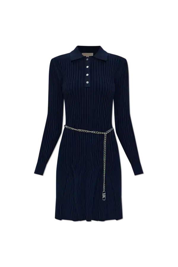 mustard knitted dress Mustard Longline Sweater Dress for Women main image 1