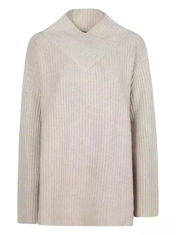 Le Kasha Lisboa Cashmere Ribbed Sweater - Neutrals | Editorialist