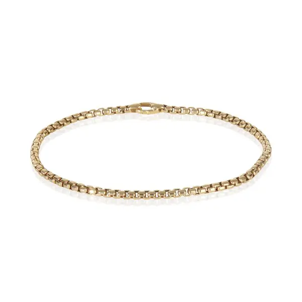 David Yurman Yellow Gold Box Chain Bracelet - Yellow_gold | Editorialist