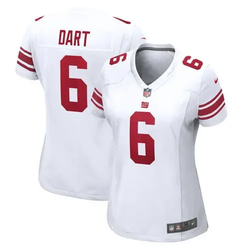 Nike Jaxson Dart New York Giants Game Jersey - White | Editorialist