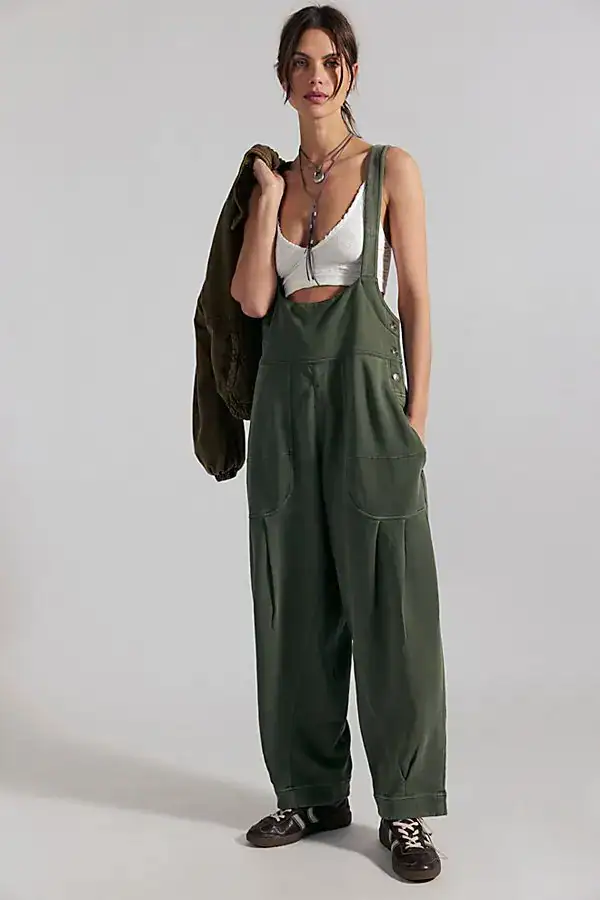 Free People We The Free Felix Terry Overalls - Chive | Editorialist