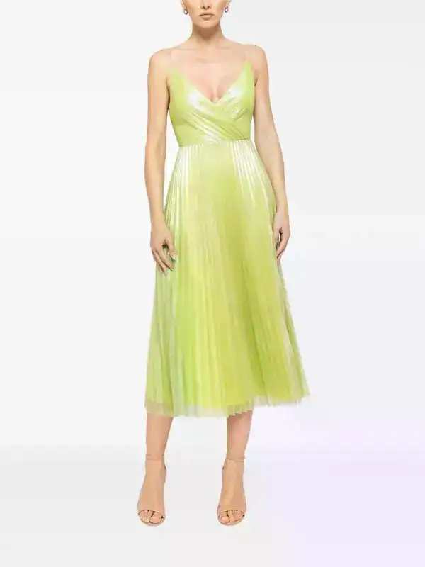 open lace back dress One Shoulder Pleated Dress – BCBGMAXAZRIA