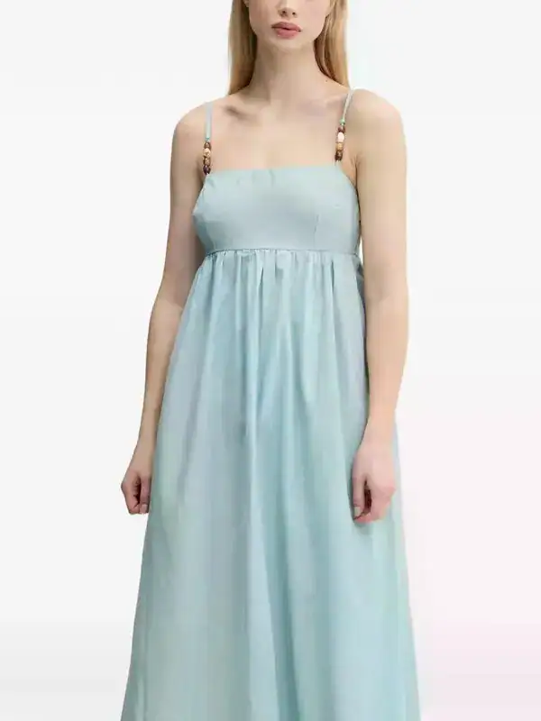 corset blue dress Lady Black Tie - Cosima Gown - Luxe Satin A-line Corset Dress main image 1