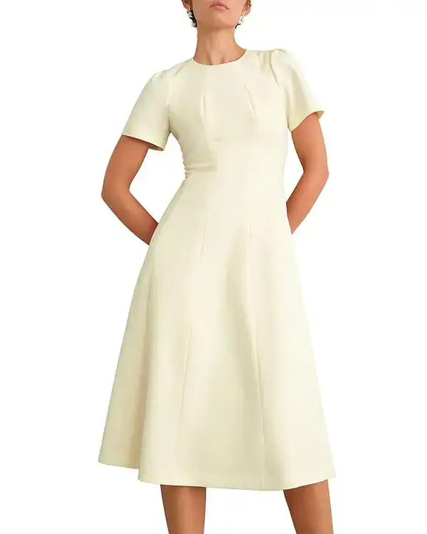 women's fit and flare maxi dress European City Fit & Flare Mini Dress – Adeline main image 0