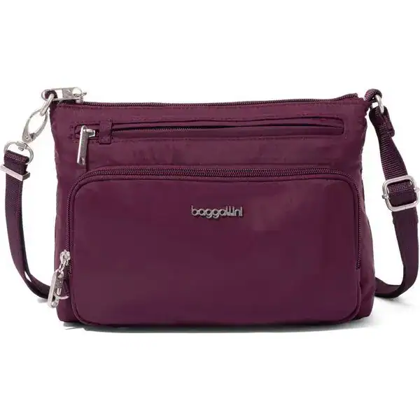 Baggallini Securtex® Anti-Theft Keepsake Crossbody - Mulberry ...