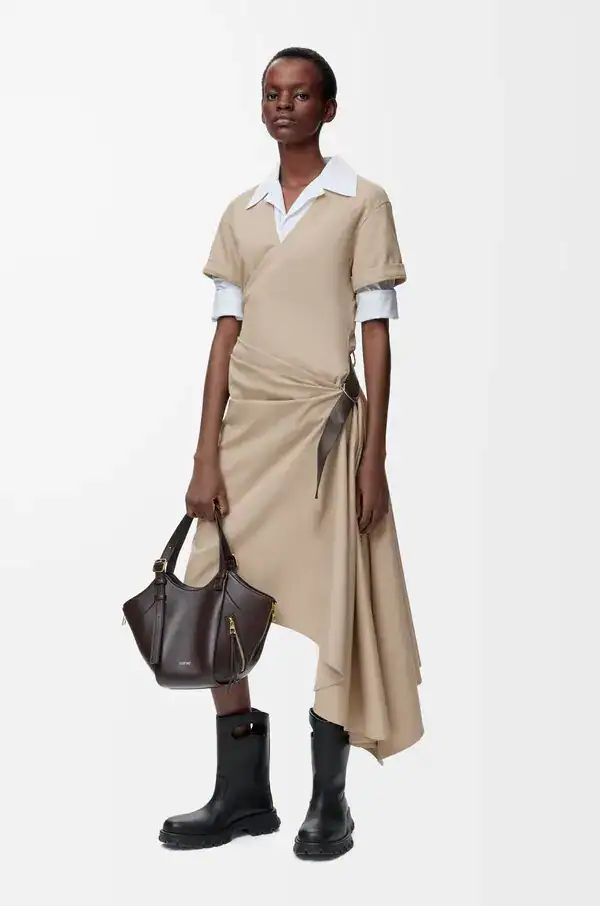 beige belted dress Provence Mini Dress main image 1
