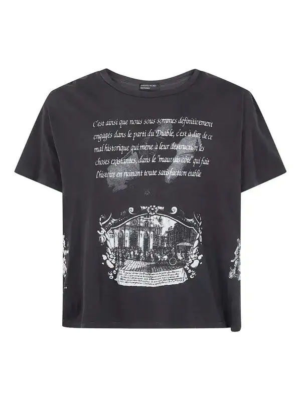 Erd - Enfants Riches Deprimes Printed Cotton T-Shirt - Black