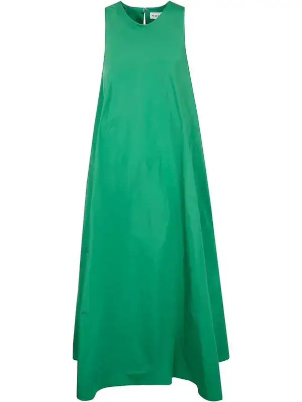 P.A.R.O.S.H Sleeveless Dress - Green | Editorialist