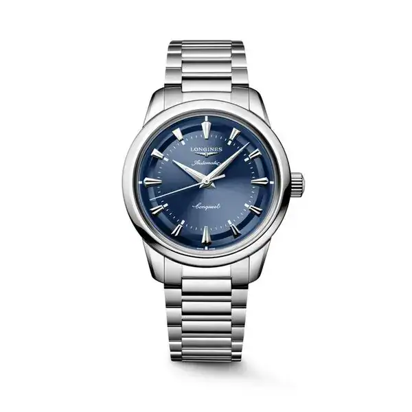 Longines Conquest Heritage Blue Dial Watch 38mm - Stainless Steel ...