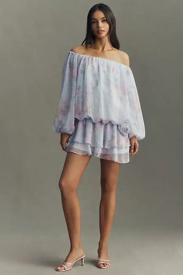 sachin and babi light blue dress Elizabeth K GL2362 Prom Dress - Navy main image 1