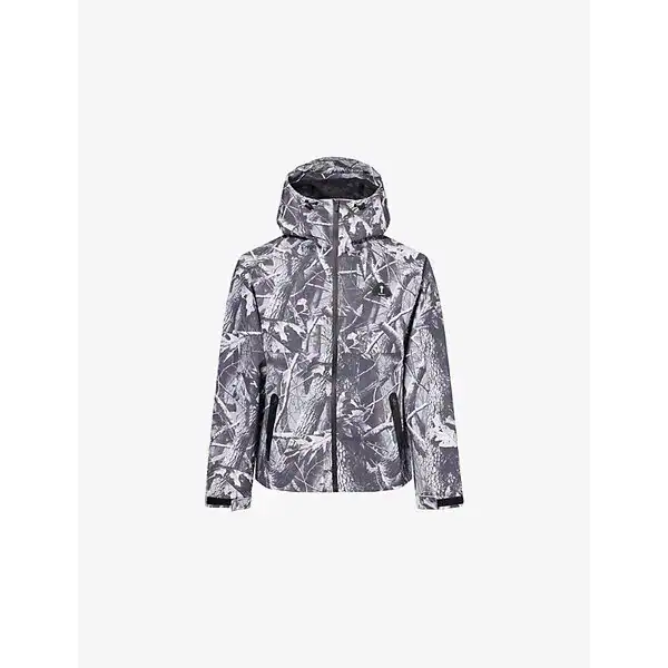Trapstar Irongate All Terrain Hooded Woven Jacket - Grey Print ...