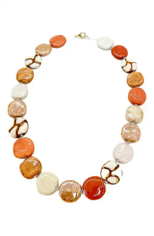 Kazuri Earth Collection Mambrui Necklace - Multi | Editorialist
