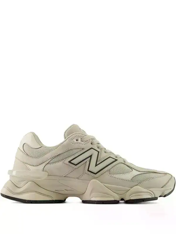 New Balance 9060 Logo-Patch Sneakers - Neutrals | Editorialist