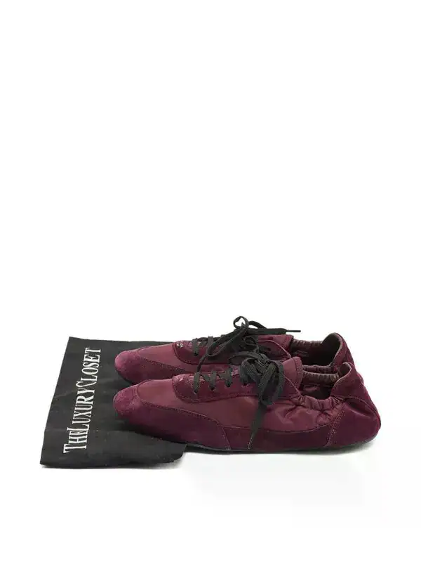 Prada Collapse Re-Nylon Sneakers - Red | Editorialist
