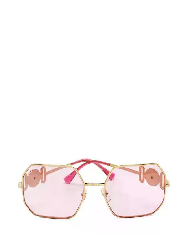 Versace Square Medusa Sunglasses - Gold | Editorialist