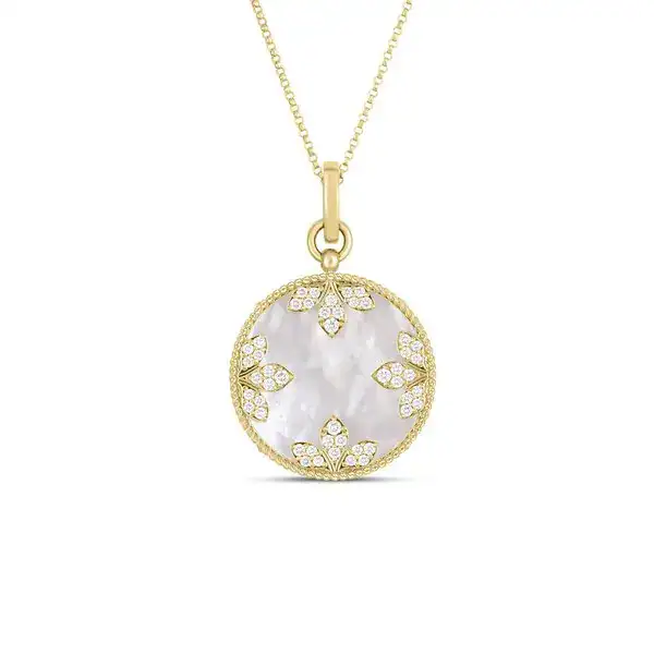Roberto Coin 18k Yellow Gold Venetian Medallions Large Pendant Necklace ...