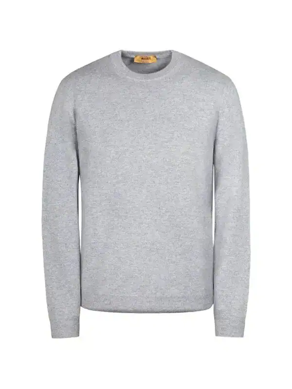 Moorer Orvieto Crew-Neck Sweater - Grey | Editorialist