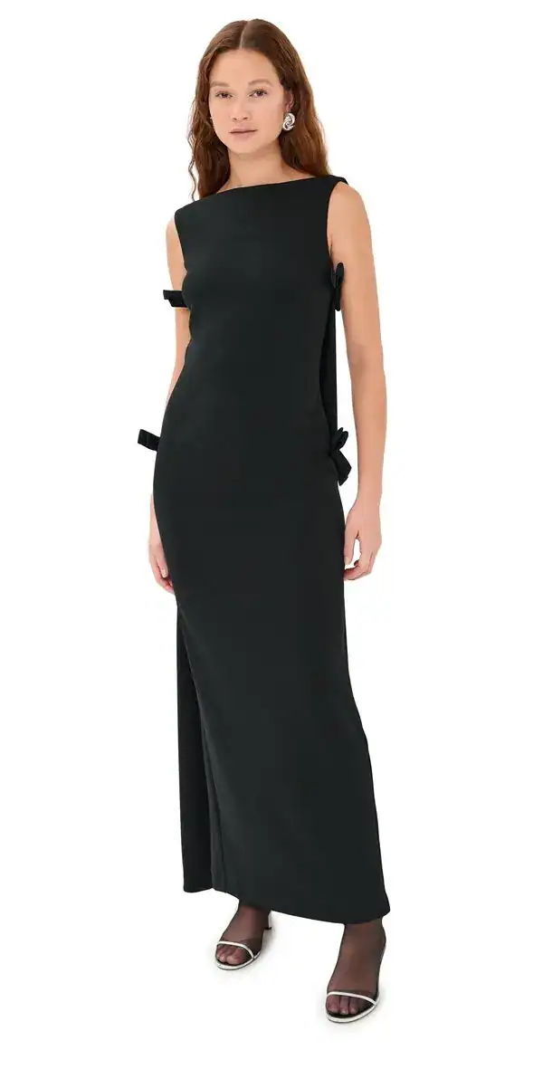 bernadette black dress BERNADETTE | Black COLETTE LONG DRESS main image 1
