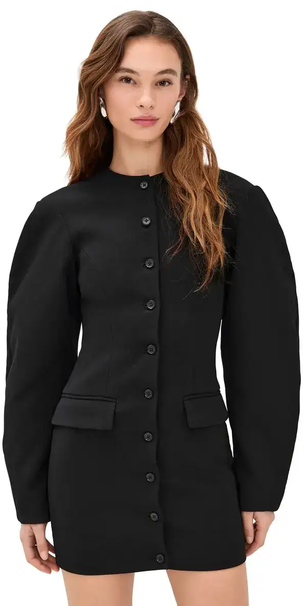 ROTATE Tailored Mini Dress | Black | Size 34 | Shopbop