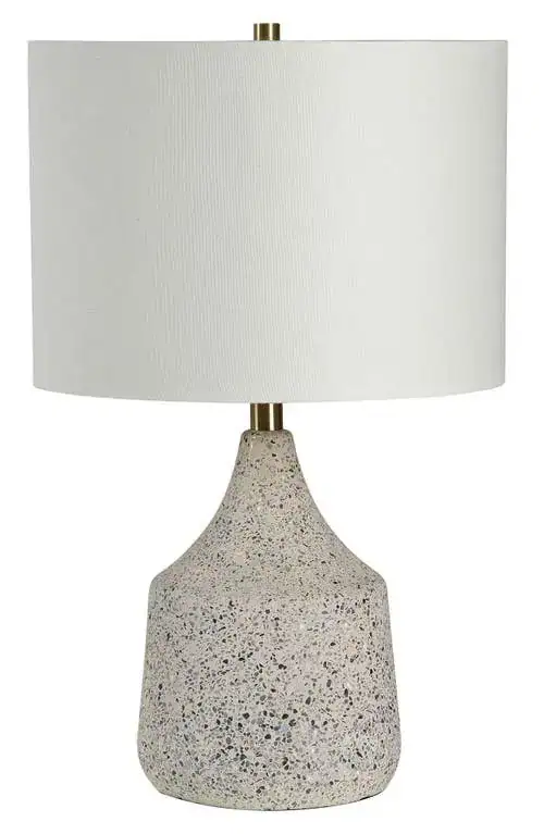 Renwil Longmore Speckled Cement Table Lamp - No Color | Editorialist