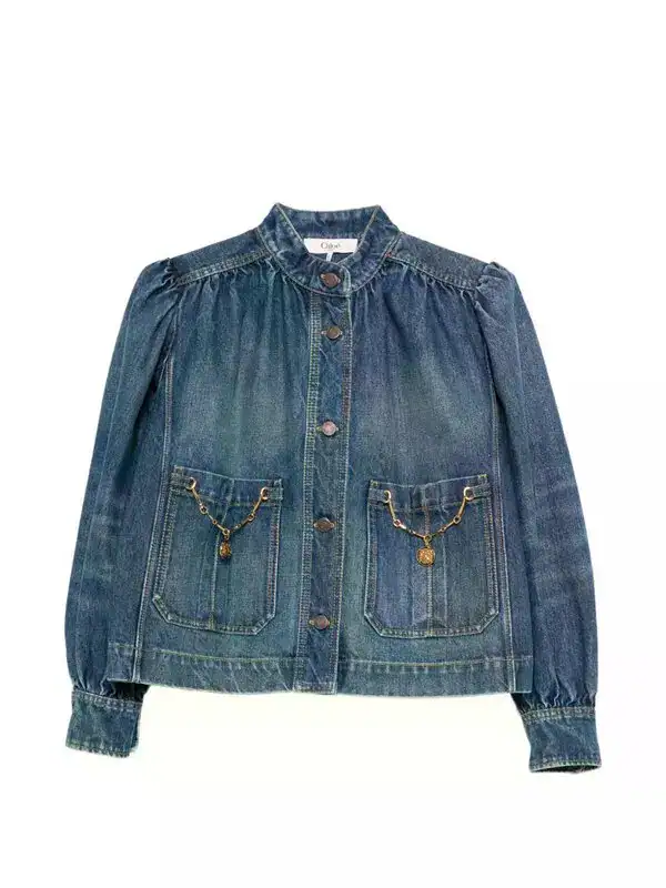 Chloé Pocket Chain Jacket - Blue | Editorialist