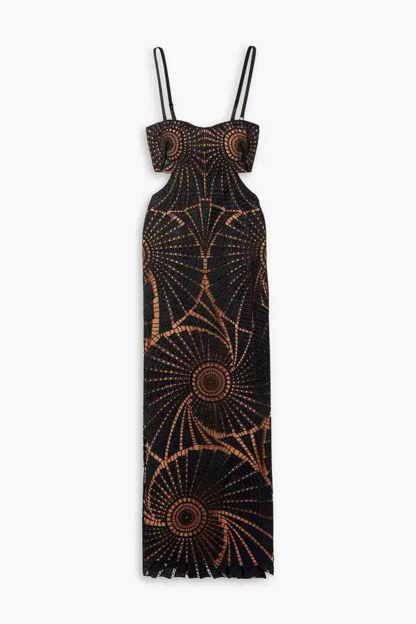 Simkhai Jamie Cutout Guipure Lace Maxi Dress In Black - 60% Off |  Editorialist