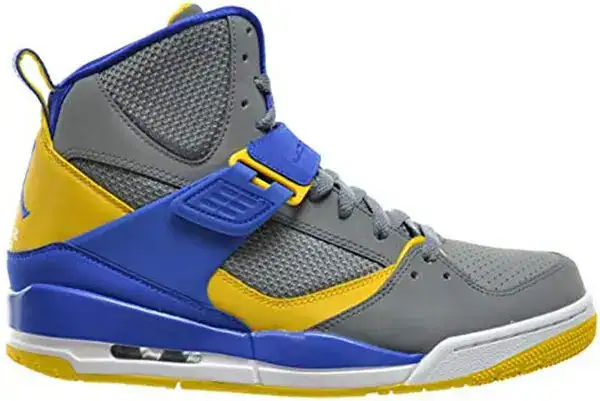 Jordan Flight 45 High Laney - Cool Grey/Varsity Maize/Varsity Royal ...