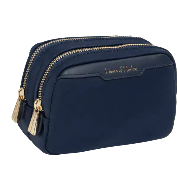 House Of Harlow 1960 Twill Nylon Tech Accessory Pouch - Navy | Editorialist