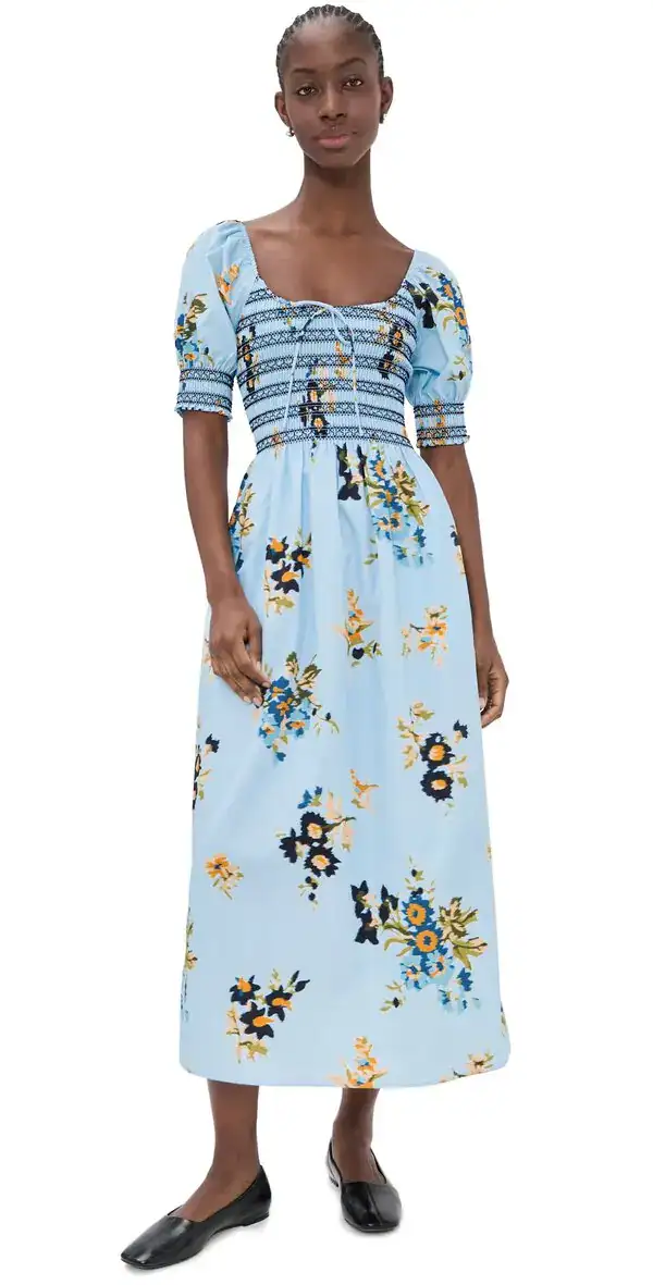 Hill House Home The Madeline Nap Dress - English Daisy/Blue | Editorialist