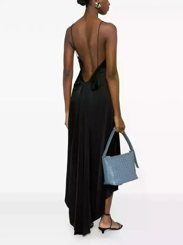 Alice + Olivia Open-Back Midi Dress - Black | Editorialist