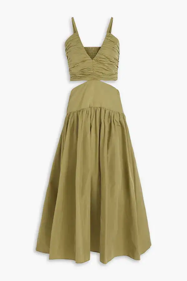 maje green midi dress WW50406] Maje main image 0