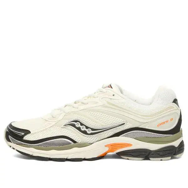 Saucony Progrid Omni 9 Sneaker - White/Turmeric | Editorialist