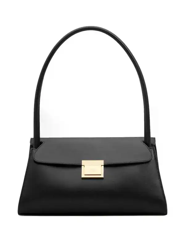 Ami Mini Mimi Logo-Detail Tote Bag - Black | Editorialist
