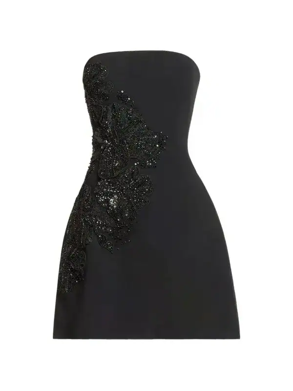 Elie Saab Sequin-Embellished Mini Dress - Black | Editorialist