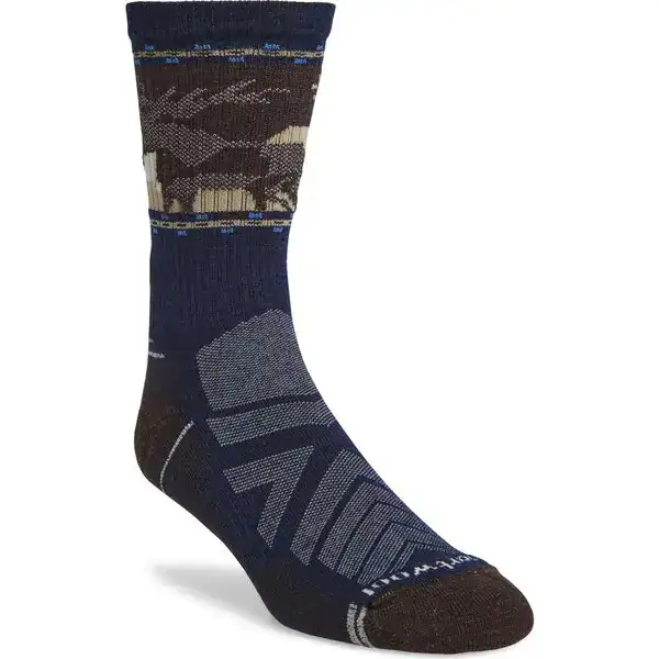 Smartwool Hike Light Cushion Crew Socks - Deep Navy | Editorialist