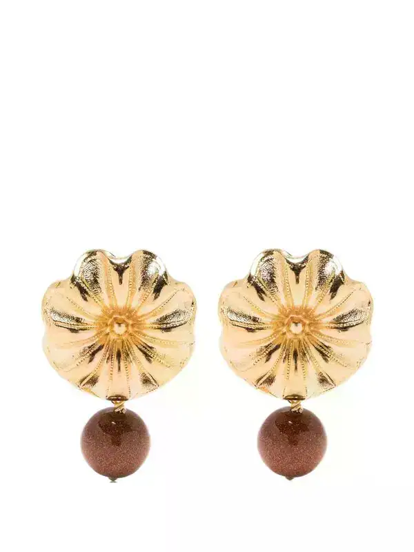 Destree Daisy Drop Earrings - Gold | Editorialist