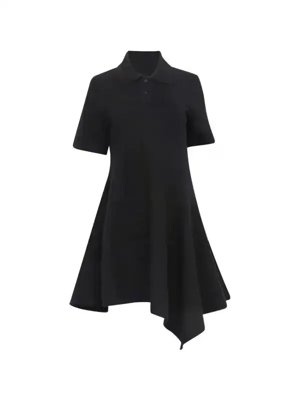 Jw Anderson Polo Mini Dress - Black | Editorialist