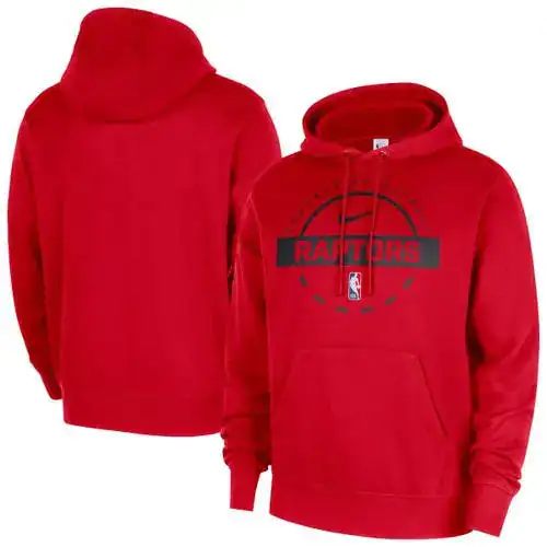 Nike Toronto Raptors 2025/26 Authentic Practice Club Pullover Hoodie ...