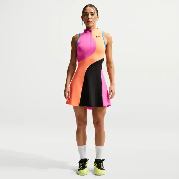 green emerald velvet dress Nike Court Dri-Fit Advantage Dress Women-White main image 0