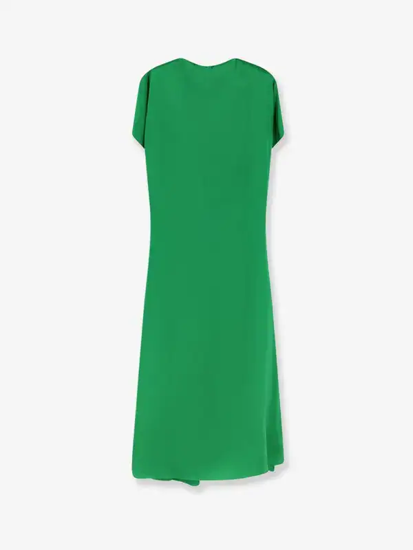 Dries Van Noten Diria Silk Dress - Green | Editorialist