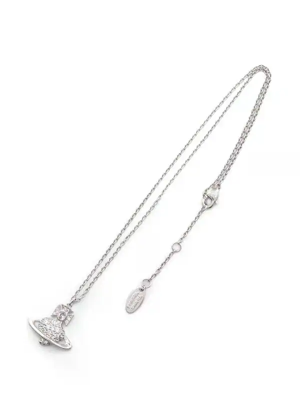 Vivienne Westwood Mini Bas Relief Pendant Necklace - Silver