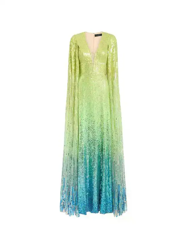 jenny packham light green dress Gold Rush Floor-Length Dress