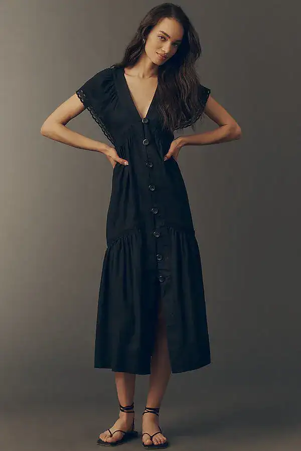 formal a line wedding guest dresses Dressystars Women Light Green Formal Dress Chiffon A Line V-Neck Ruffled  Long Wedding Guest Dress