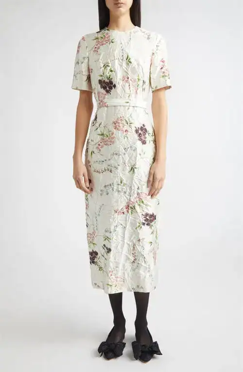 french grey floral dress Noralee - Womens Violet Dress