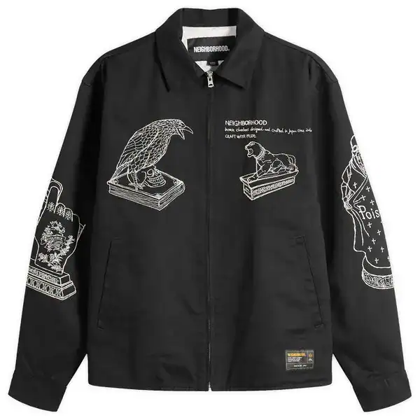 XL 黒 NEIGHBORHOOD SOUVENIR JACKET Neighborhood Souvenir Jacket - Black | Editorialist