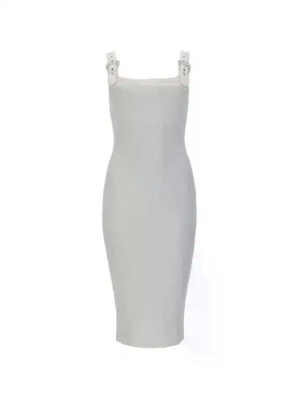 buckle strap bodycon dress ZADIQUE Gold Buckle Bodycon Dress main image 1
