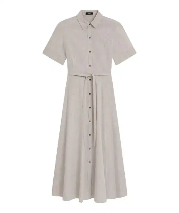 theory fitted shirt dress Theory women's white Fitted Shirt Dress – Loop Generation