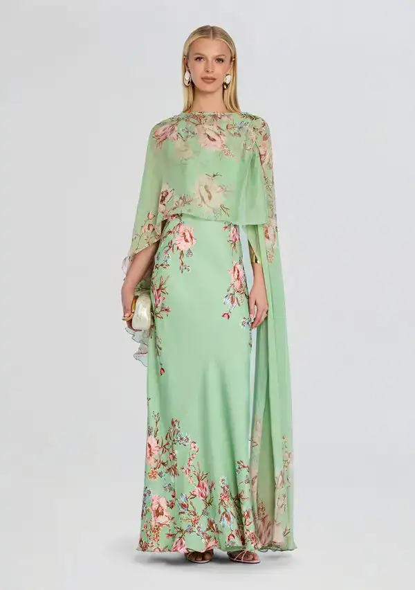 hemant and nandita green dress Hemant and Nandita Azra Mini Dress Teal / M