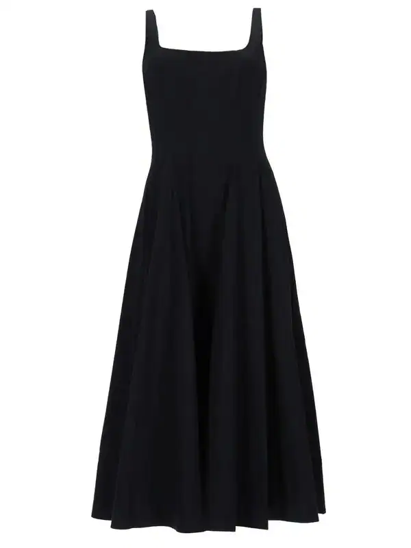 knee length dresses for ladies Staud Black Wells Dress main image 0
