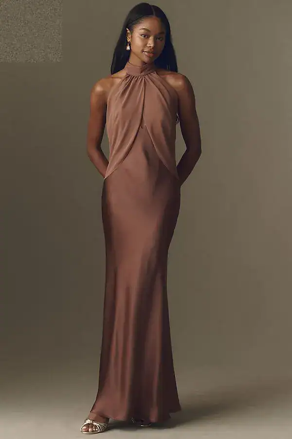 convertible halter dress Convertible Halter Dress / Skirt Aubergine / Small main image 1